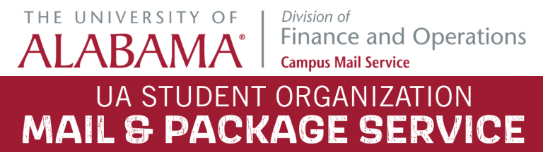 Student Organization Mail & Package Service – Campus Mail | The University of Alabama